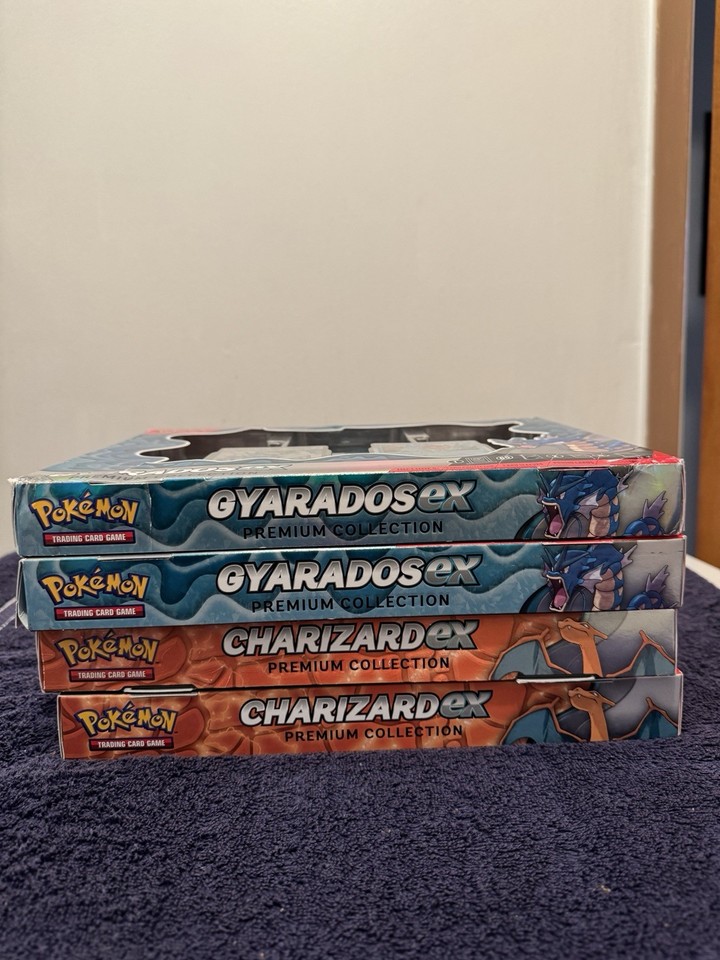 Pokemon Charizard Ex And Gyarados EX Premium Collection Boxes 4 boxes ...