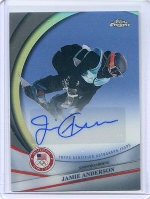 2026 Topps Chrome Olympics JAMIE ANDERSON #BCA-JAN Refractor Auto ...