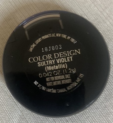 Lancome Color Design Eyeshadow Sultry Violet Metallic 0.042oz 1.2g RARE ...