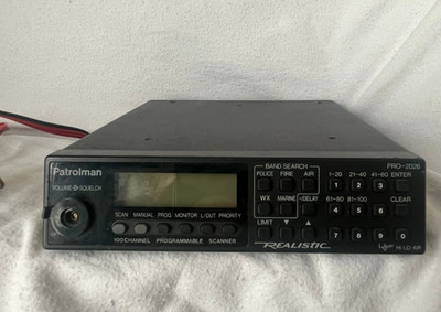 Untested Patrolman Realistic PRO-2026 100-Channel Mobile Programmable ...