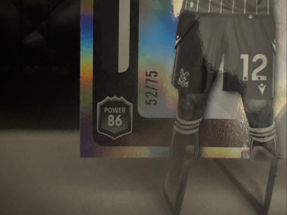 Topps Premier League Daniel Munoz Crystal Palace Black & White Parallel ...