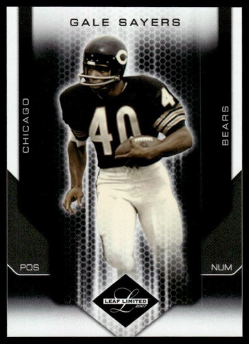 2007 Leaf Limited #131 Gale Sayers FOOTBALL Chicago Bears | eBay