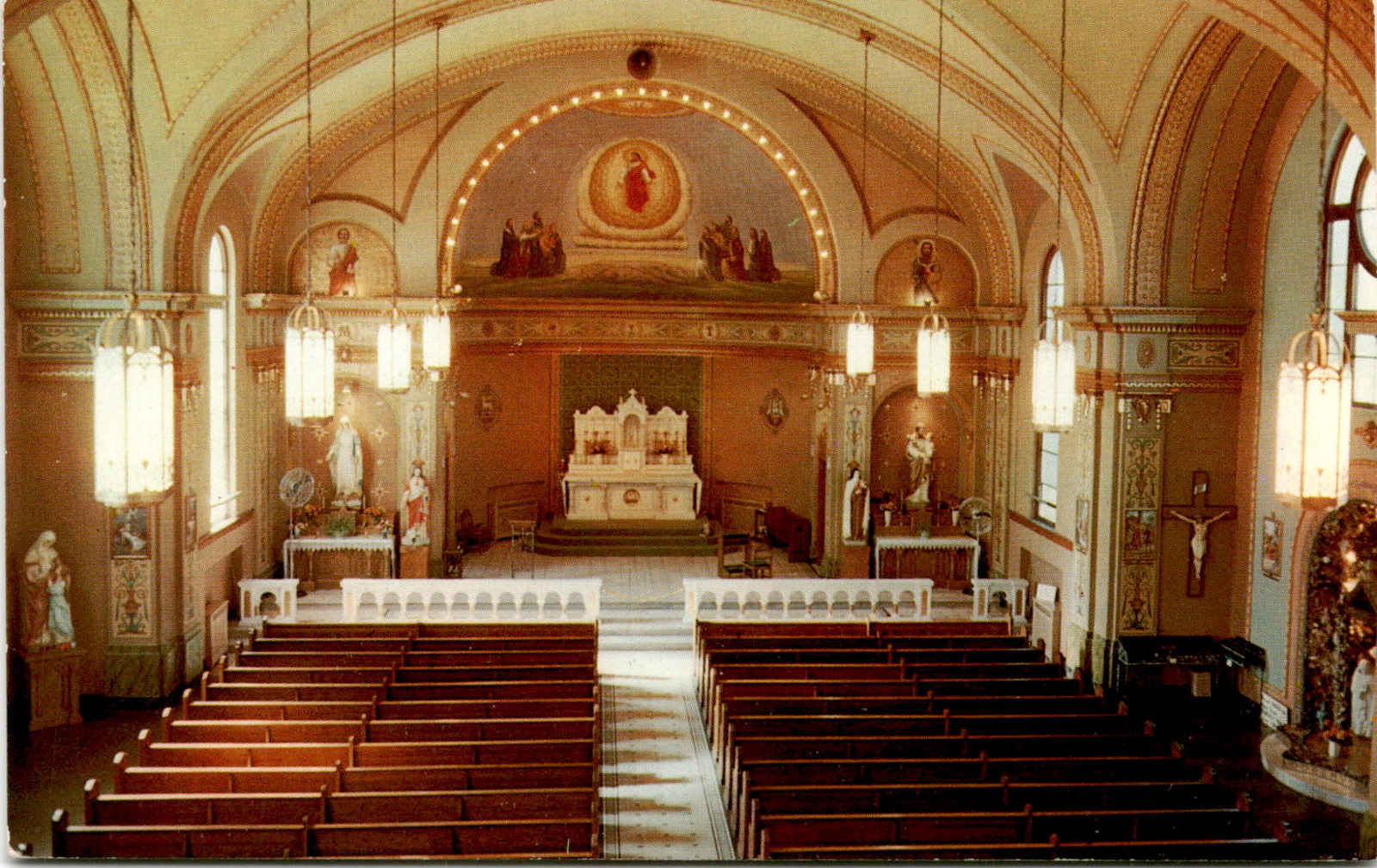 PostcardSt. Peter & Paul's Catholic ChurchGrotto of the Redempt ...