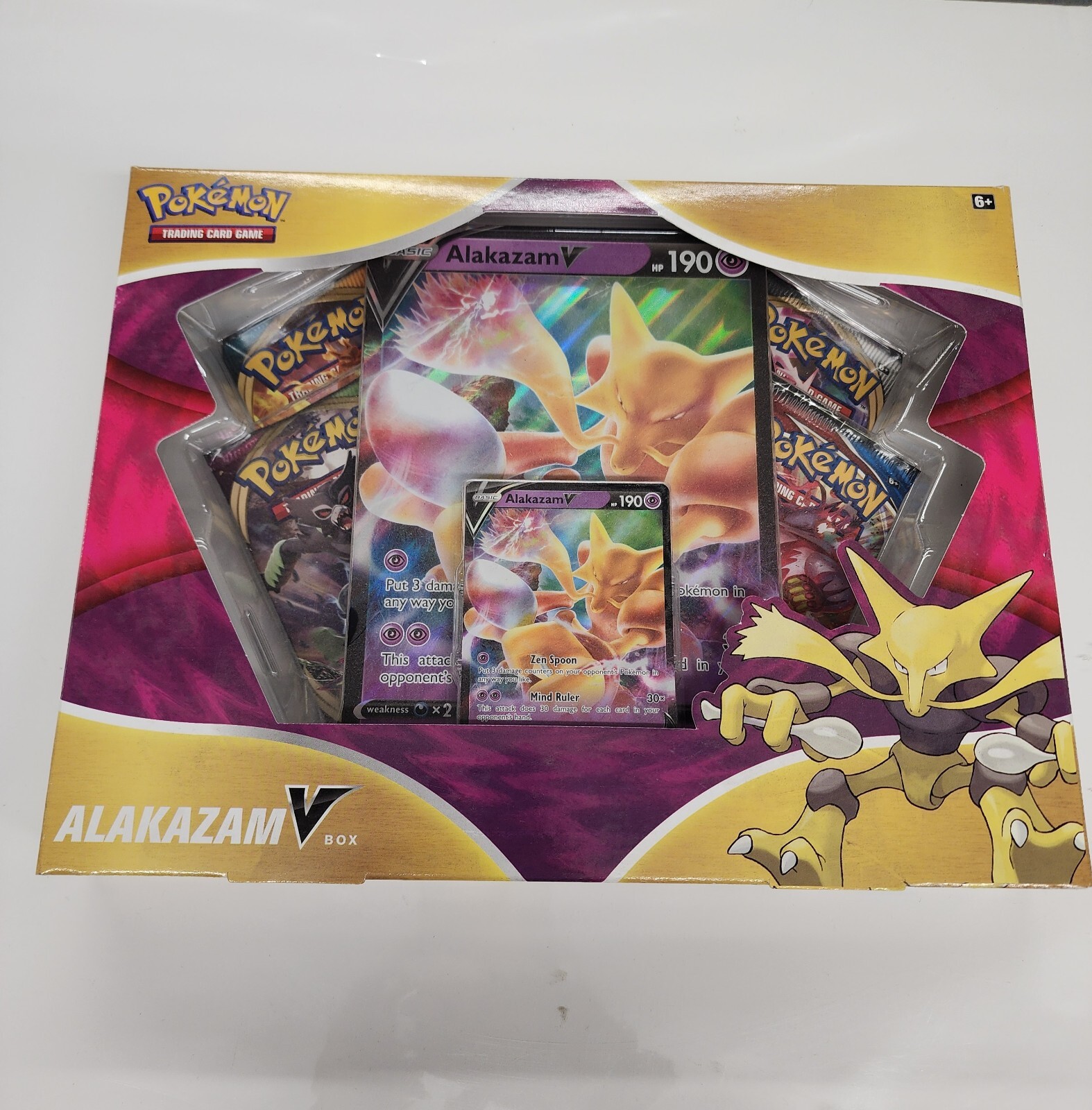 Pokemon Alakazam V Box - 4 Packs