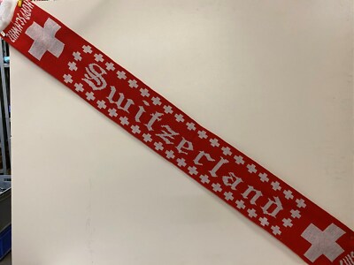 Schweiz Schal, Fanschal, Fußball Strickschal Nationen Swizerland Swiss ...