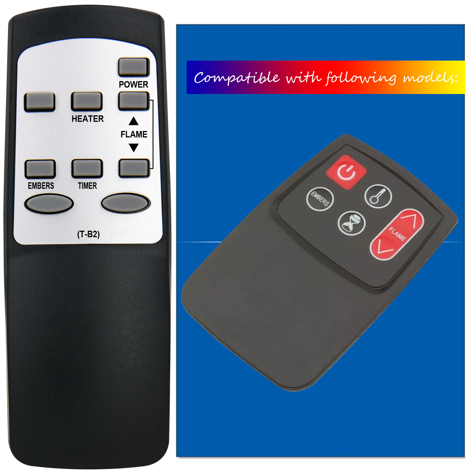 Twin Star ClassicFlame Classic Flame Remote Control 36EB110-GRT 36EB220 ...