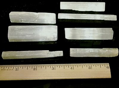 1 Raw White Selenite 5" Natural Crystal Stick Healing Metaphysical ...