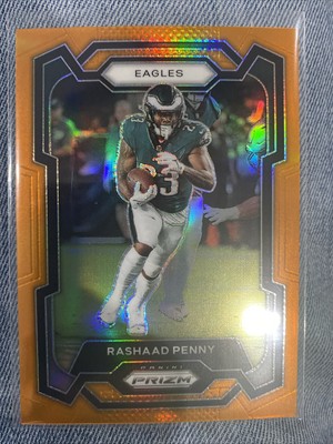 2023 Panini Prizm Rashaad Penny #242 Orange Prizm /249 Philadelphia ...