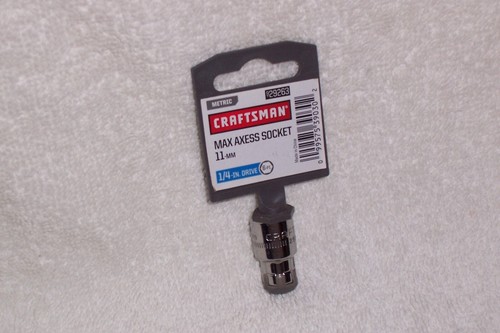 CRAFTSMAN Max Axess 1/4" Drive 11mm 6 Pt. Go-Thru Pass-Through Socket ...