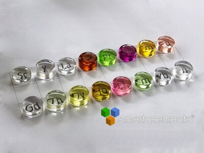 Ultra-Rare Full Set: 16 Rare Earth Glass Ingots – 30 mm Collector's Set ...