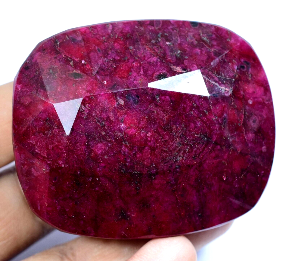 741.5 Ct Natural Huge Red Ruby Certified Museum Grade Cushion Cut Loose ...