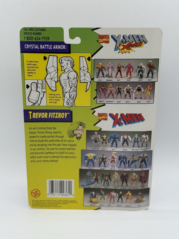 1994 Marvel Toy Biz Trevor Fitzroy The Uncanny X-Men Evil Mutants ...