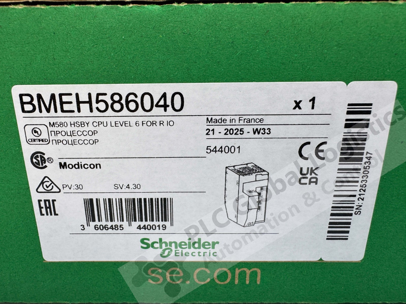Surplus Open Schneider Electric BMEH586040 Modicon M580 Processor ...