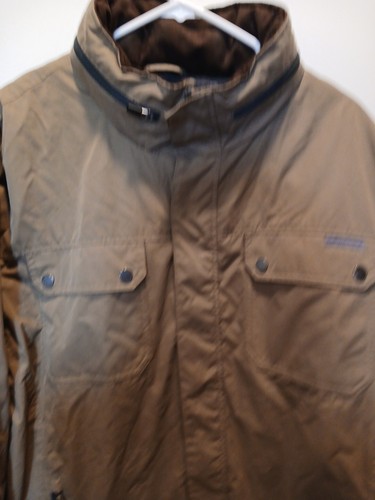 Rugged Element Mens XXL heavy Jacket Lined Hood Leather Like Collar ...