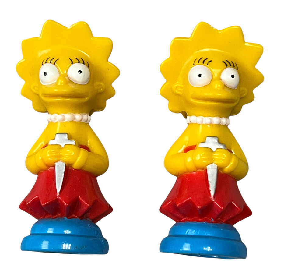 The Simpsons 3-D Checkers Board Game Pieces Lot Of 2 Maggie Simpsons ...