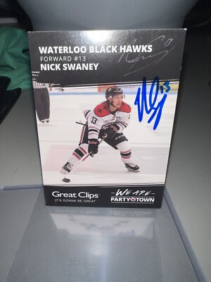 Nick Swaney Hand Signed Minors Card NHL Minnesota Wild NHL | eBay