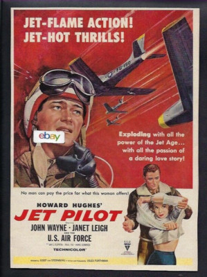 JET PILOT MOVIE FROM HOWARD HUGHES RKO RADIO FILM JOHN WAYNE-JANET ...