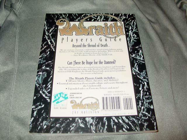 White Wolf : Wraith The Oblivion - Players Guide - WW6007 softcover | eBay