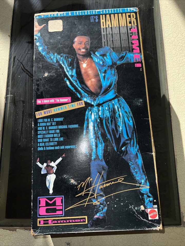Sealed Vintage 1991 Mattel - MC Hammer Doll 12" Figure w/ Cassette Tape ...