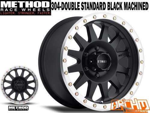 METHOD RACE WHEELS 304 DBL STD / MACHINED LIP 15X8 | -24 OFFSET | 4WD ...