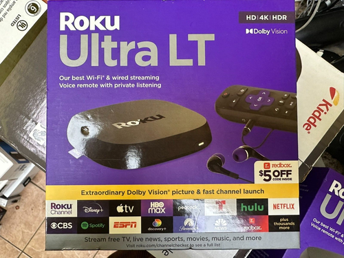 Roku Ultra LT Streaming Device 4K/HDR/Dolby Vision/Dual-Band Wi-Fi ...