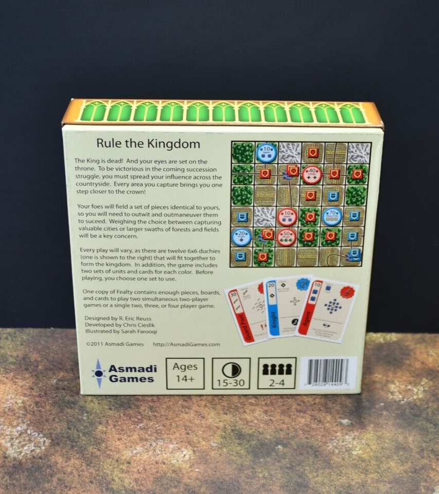 FEALTY Board Game Asmadi Games VG (played Once) | eBay