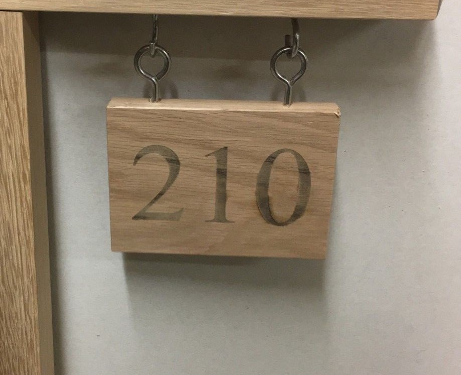 Double Sided Personalised Hanging Sign Engraved Oak Wooden Gallows ...