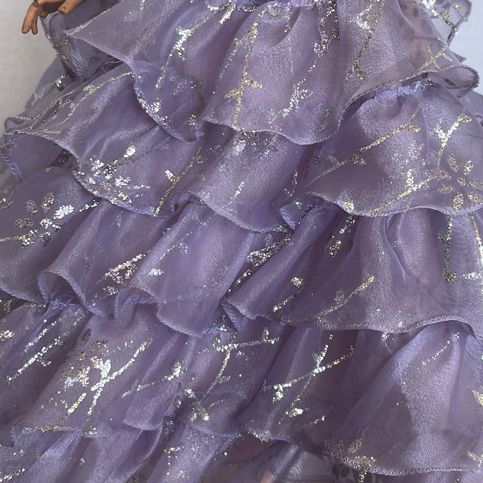 Vintage Handmade Ruffles Dress For 18" Doll Barbie Tiffany Crissy ONLY ...