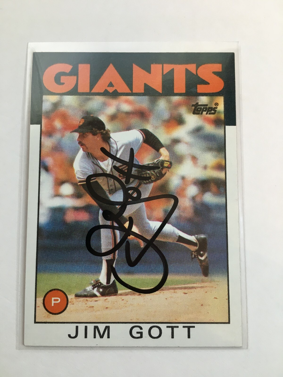 F66321 In Person Auto/Signed Baseball Card JIM GOTT GIANTS | eBay