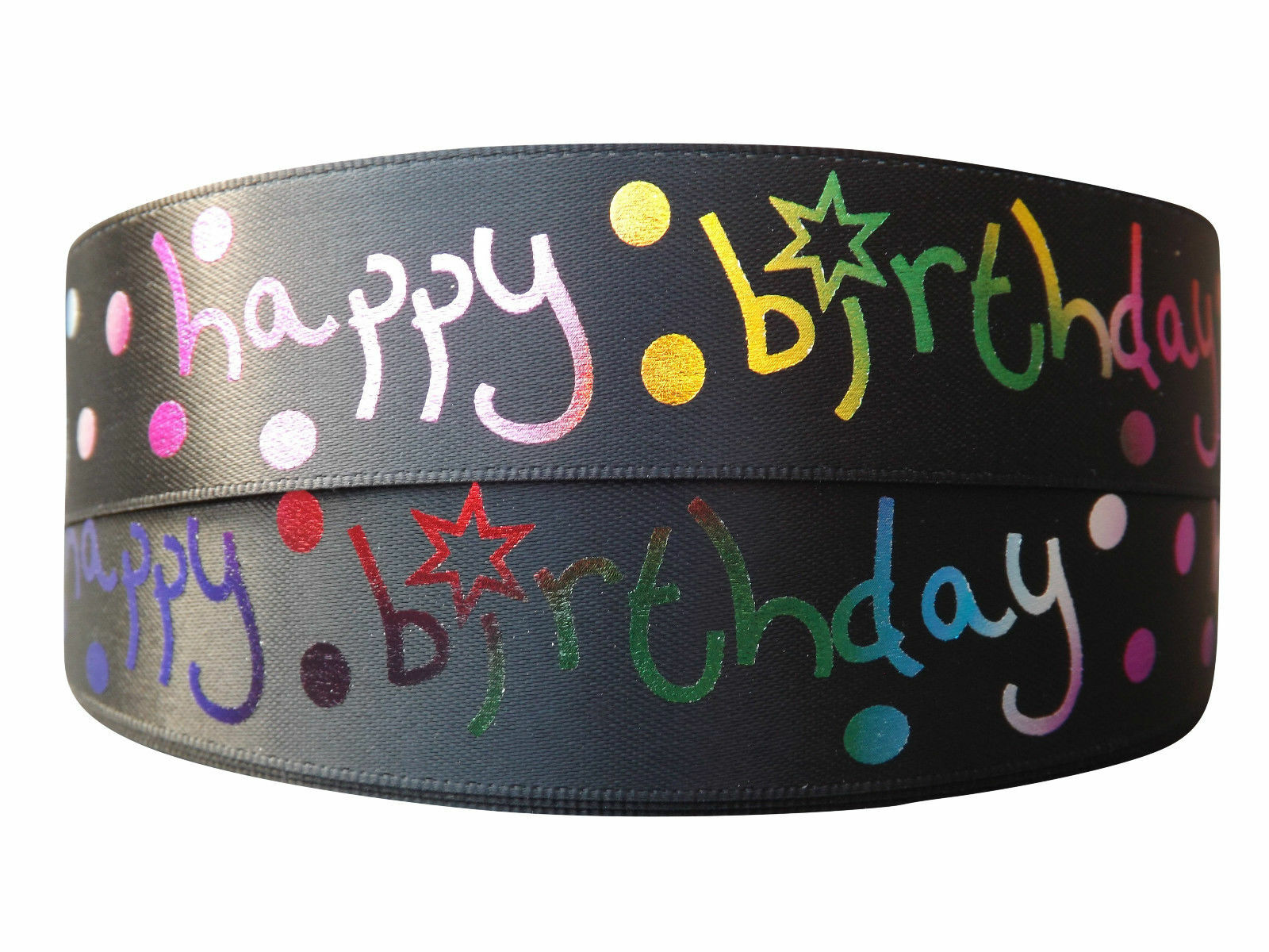 Happy Birthday Cake Ribbon for 16th 18th 21st 40th 50th 60th 70th 80th ...
