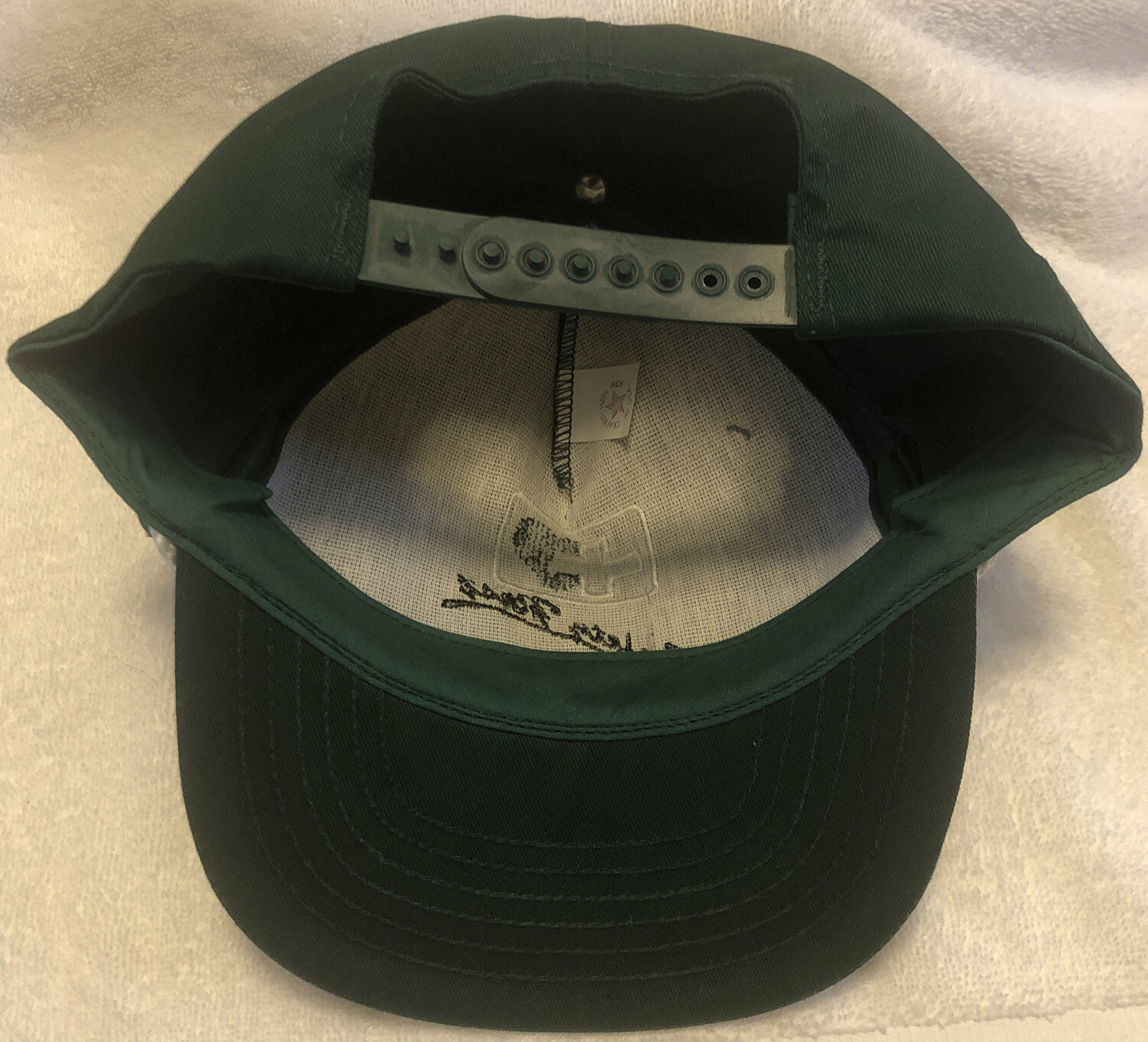 Safety First Snapback Green Vintage Hat Adjustable Ma… - Gem