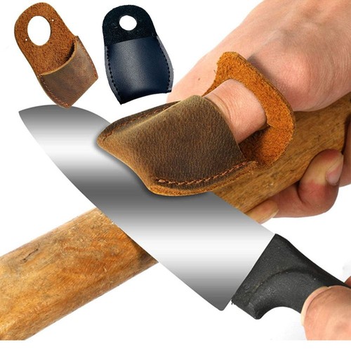 Anti-Heat Leather Thumb Protection Fire Resistant Spoon Carving Kit ...