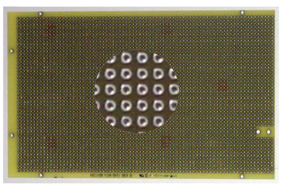 VECTOR Electronics 8017 Protoboard Prototyping 4"x6.25"x0.062" 0.025 ...