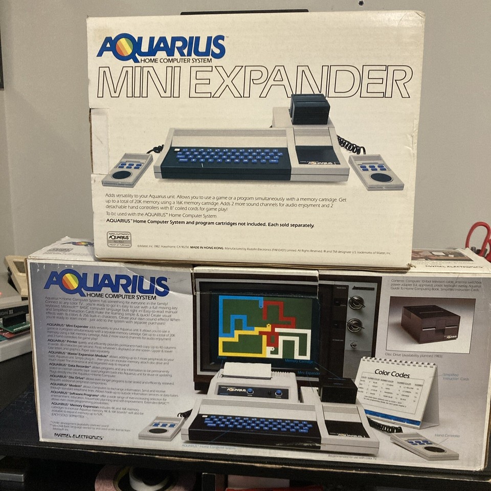 Vintage Mattel Aquarius Computer Console System & Mini Expander ...