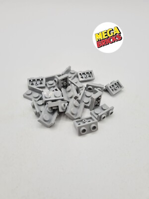 LEGO LOT 20 X ANGULAR PLATE 1.5 BOT 1X2 1/2 LIGHT B. GRAY REF 99780 / ...