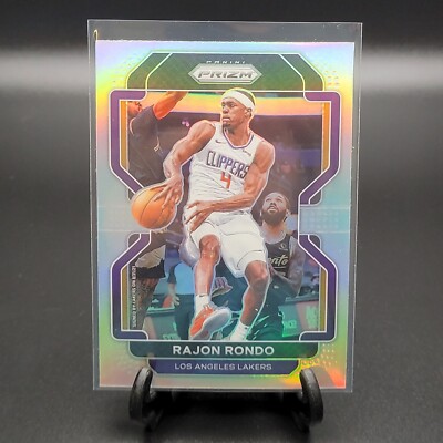 2021-22 Prizm RAJON RONDO #104 SILVER HOLO PRIZM SP Los Angeles Lakers ...