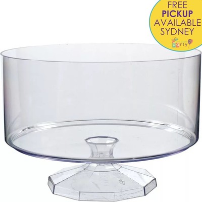 MEDIUM PLASTIC CLEAR TRIFLE CONTAINER LOLLIES CANDY BUFFET TABLE JARS ...