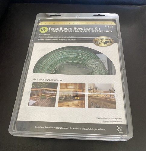 Hampton Bay Super-bright Rope Light Kit 18ft Clear Indoor/outdoor Use ...