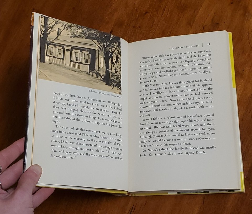 Young Thomas Edison by Sterling North & William Barss / 1958 - Houghton ...