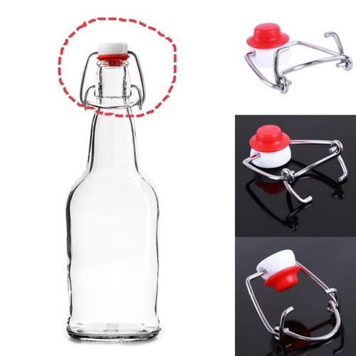 8Pcs Swing Cap Bottles Cap Flip Beer Flip Top Bottle Sealer Lid Wine ...