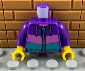 LEGO MALE FEMALE TORSO PURPLE WINTER JACKET Loose NEW Minifigure Body ...
