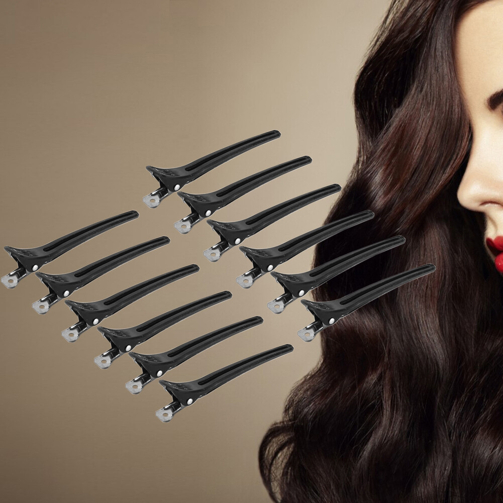 12PCS/Pack Salon Hair Sectioning Clip Aluminium Alloy Hairdressing ...
