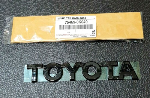 TOYOTA PIANO BLACK LOGO EMBLEM BADGE FOR HILUX VIGO REVO ROCCO M70-M80 ...