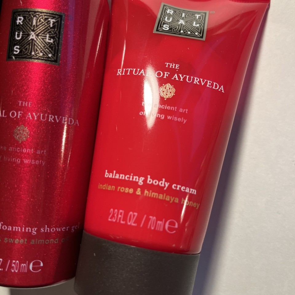 3PC Trial GiftSet New Rituals The Ritual Ayurveda Shower Gel Body Scrub ...