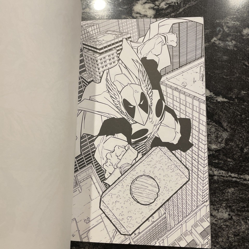 Marvel Deadpool Color Your Own Adult Coloring Book Graphic Comics | eBay