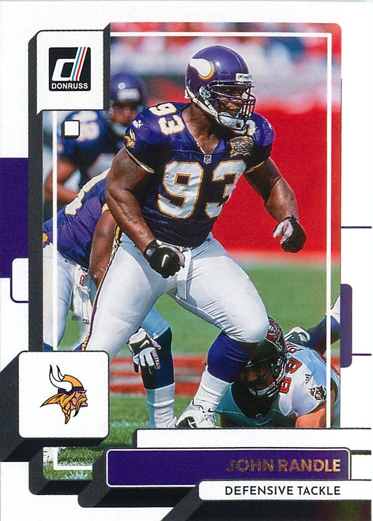 John Randle 2022 Panini Donruss Football NFL Base Card #105 Minnesota ...