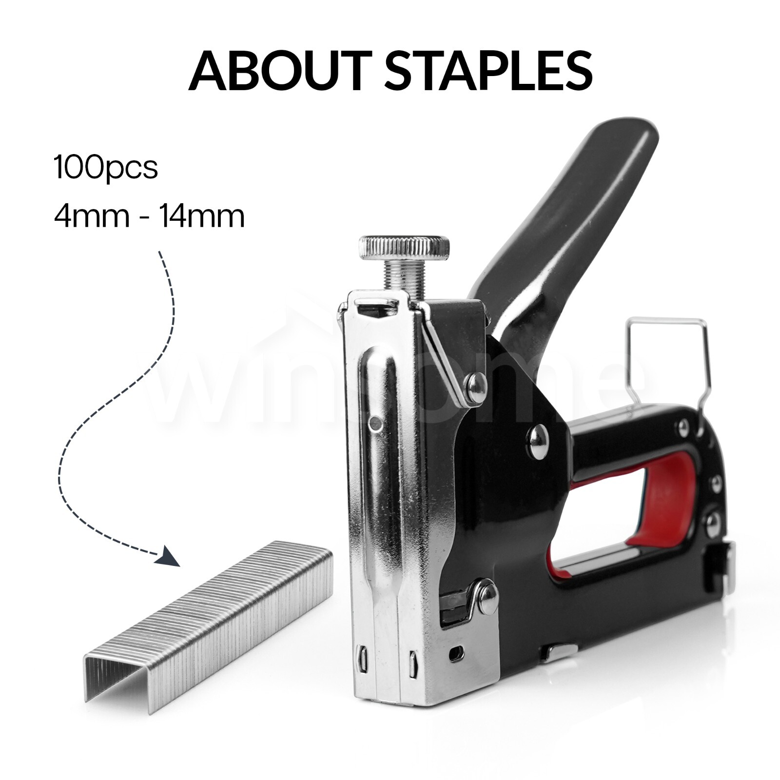 Staple Gun Heavy Duty Trigger Tracker Upholstery Nail Gun 4mm-14mm ...