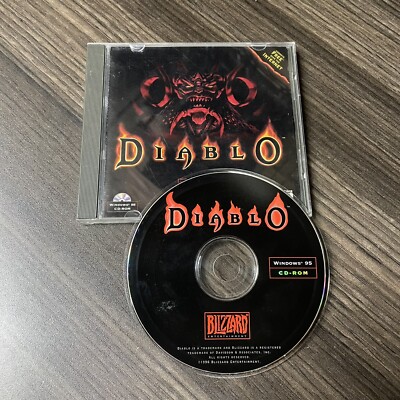 Diablo 1 PC CD-Rom Windows 95 Original Game Disc + Case + Manual | eBay
