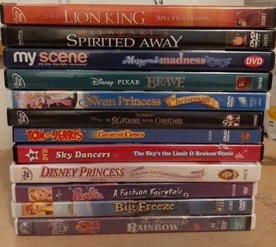 Lot of 12 Kids Movies DVD Collection: Disney Paramount Universal Sony ...