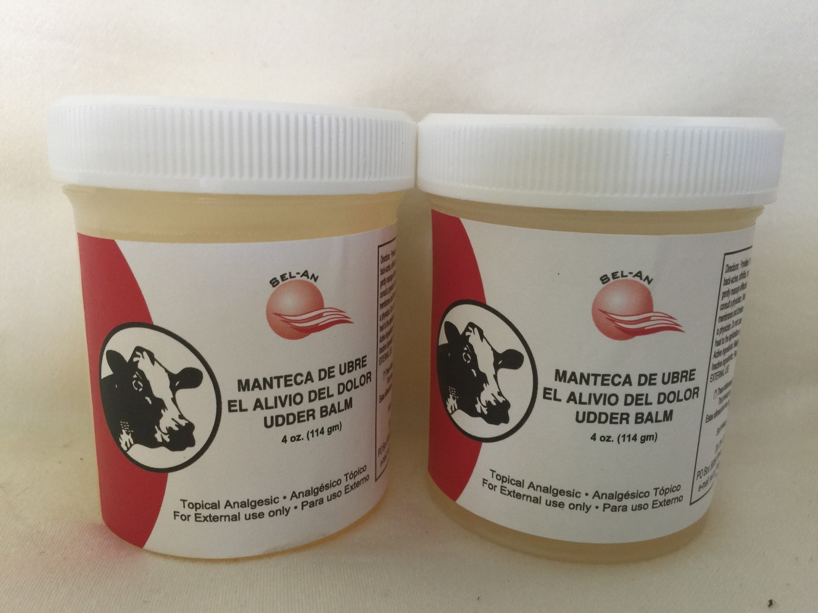 2 Manteca De Ubre Yellow Vaquita Relieving Ointment Muscle Pain UDDER ...